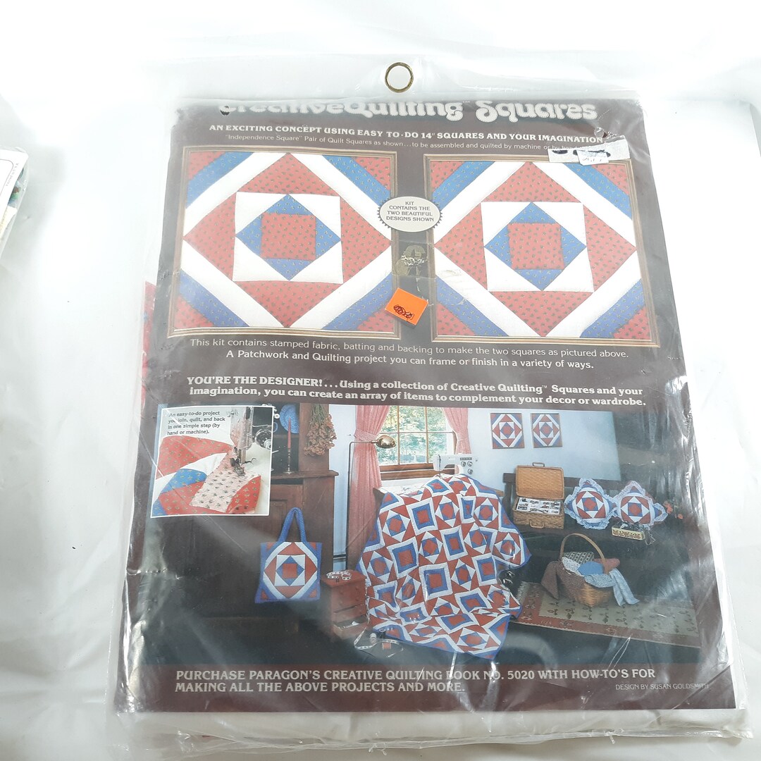 Paragon Creative Quilting Squares Kit No. 0889 Red White Blue - Etsy
