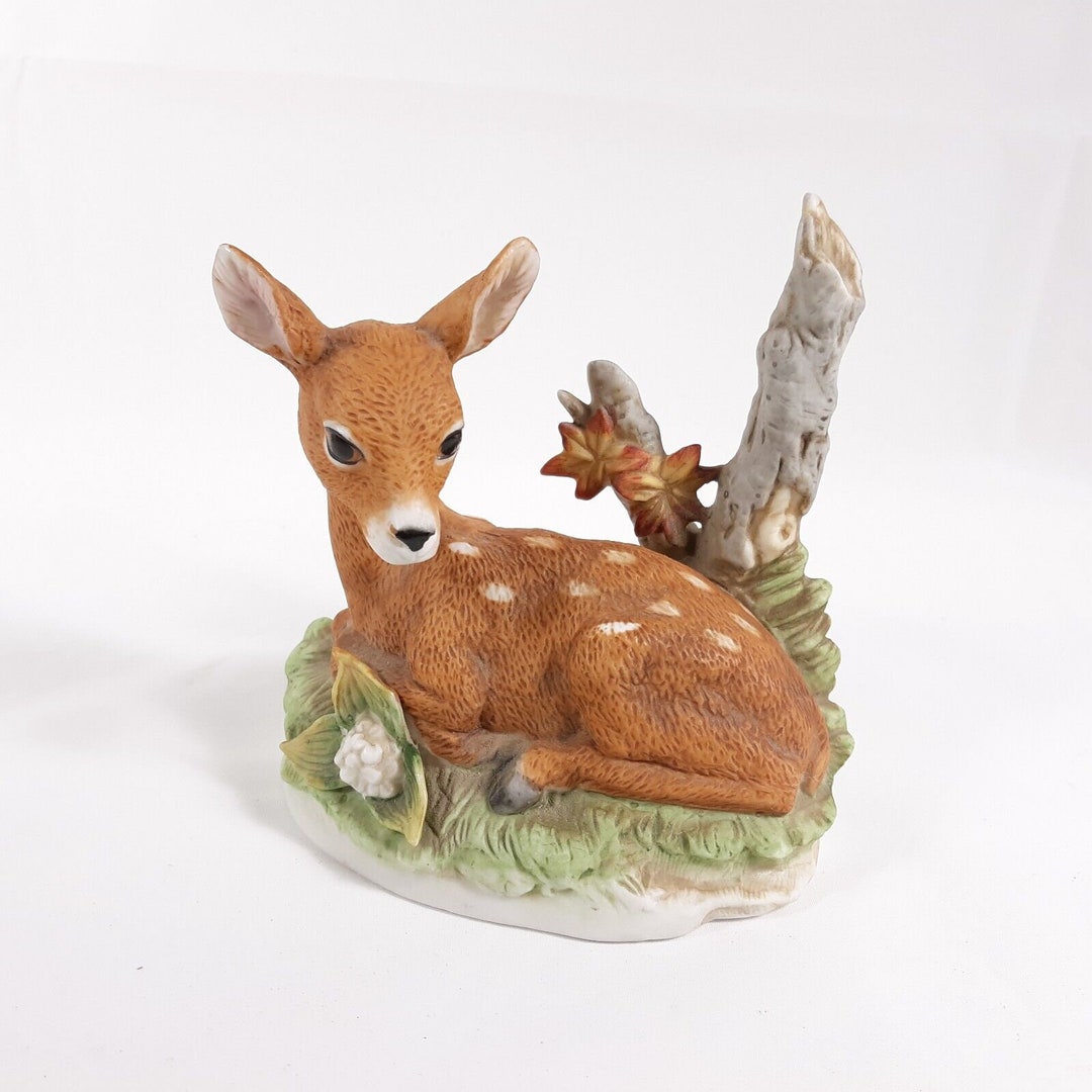 Homco Deer Fawn Figurine 4" Tall - Etsy