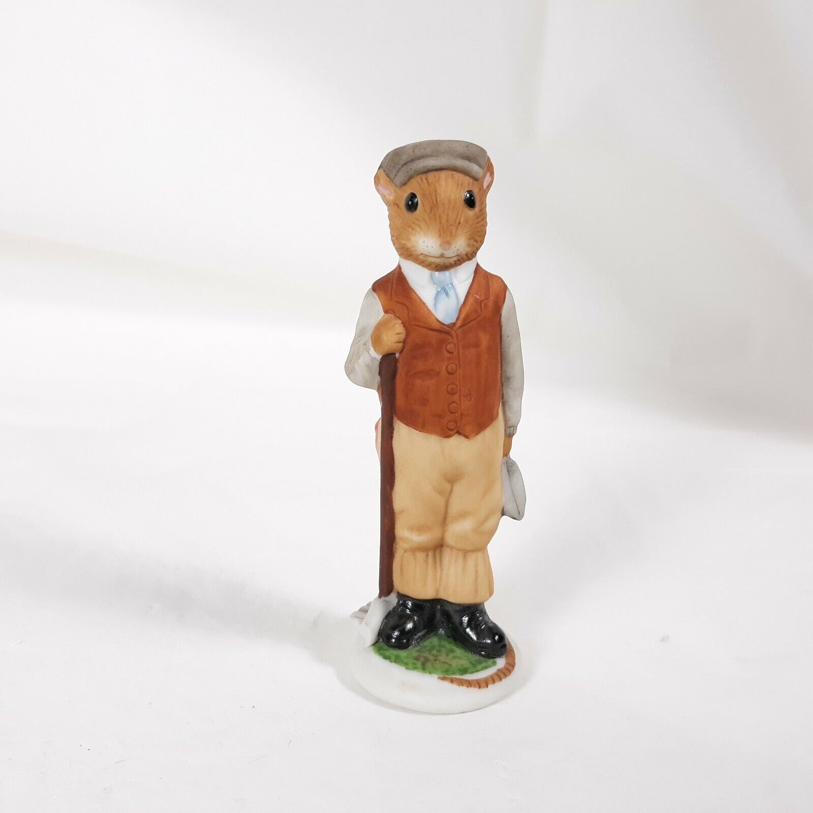Henry Mouse the Woodmouse Family Ceramic Anthropomorphic Figurine Rake ...