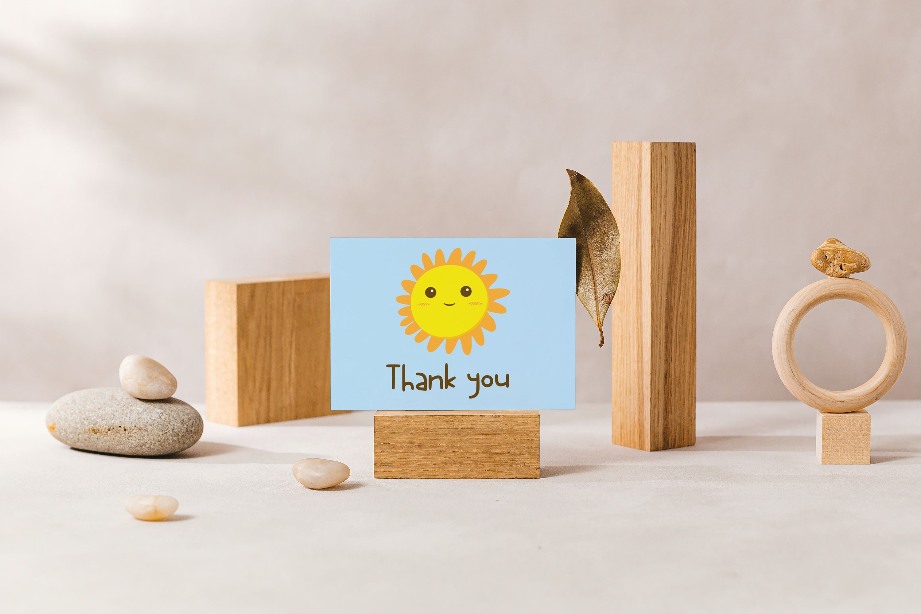 Printable Thank You Card Sun Thank You Card Digital Download - Etsy