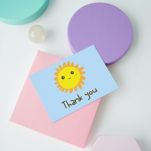 Printable Thank You Card Sun Thank You Card Digital Download - Etsy