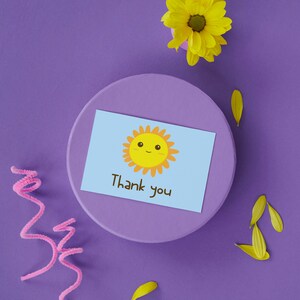 Printable Thank You Card Sun Thank You Card Digital Download - Etsy