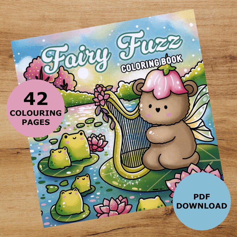 Fairy Coloring Page - Etsy
