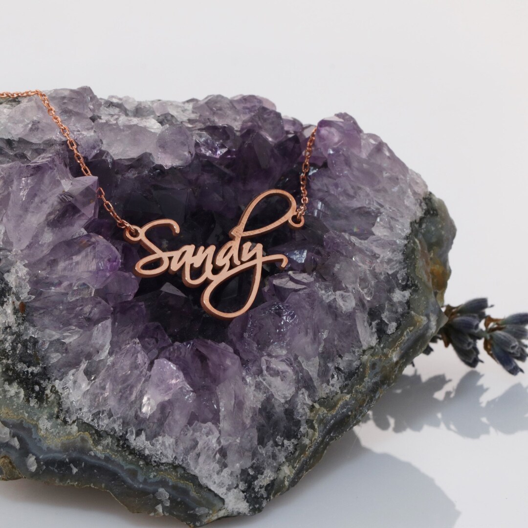 8k Solid Gold Custom Name Jewelry Alphabet Letter Necklace - Etsy