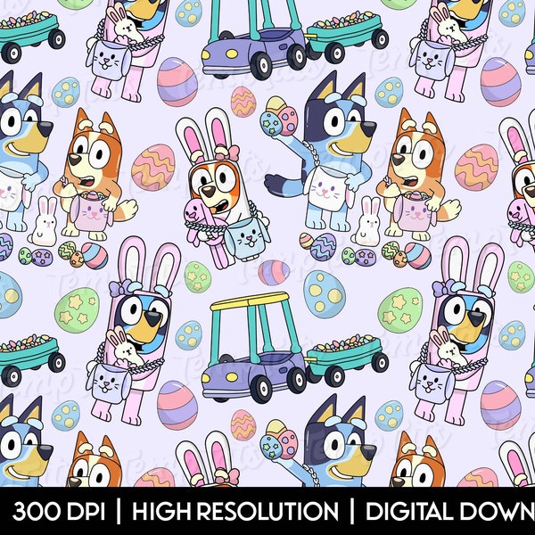 Bluey Seamless File - Etsy