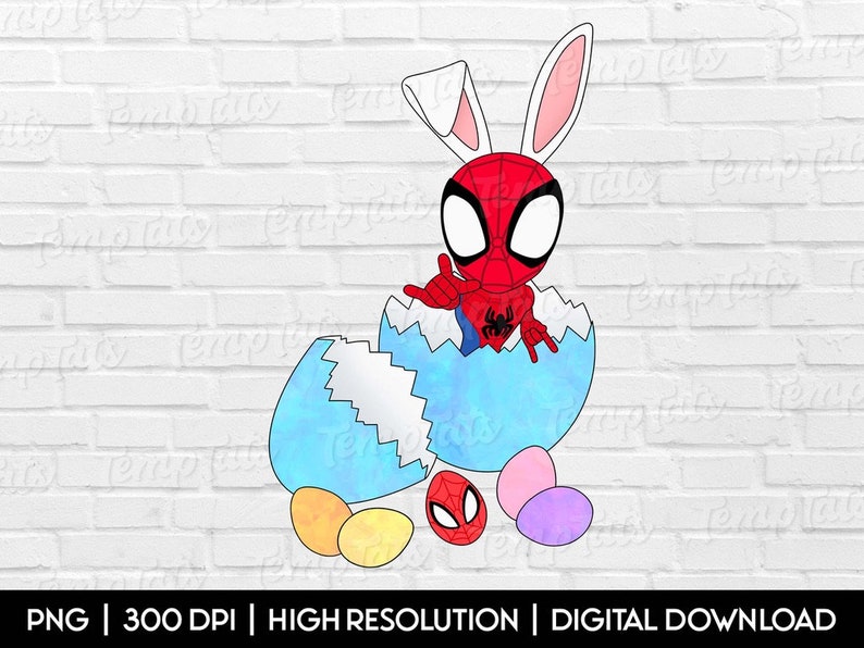Easter Spidey Sublimation Design, Spidey Friends PNG, Spidey Amazing ...