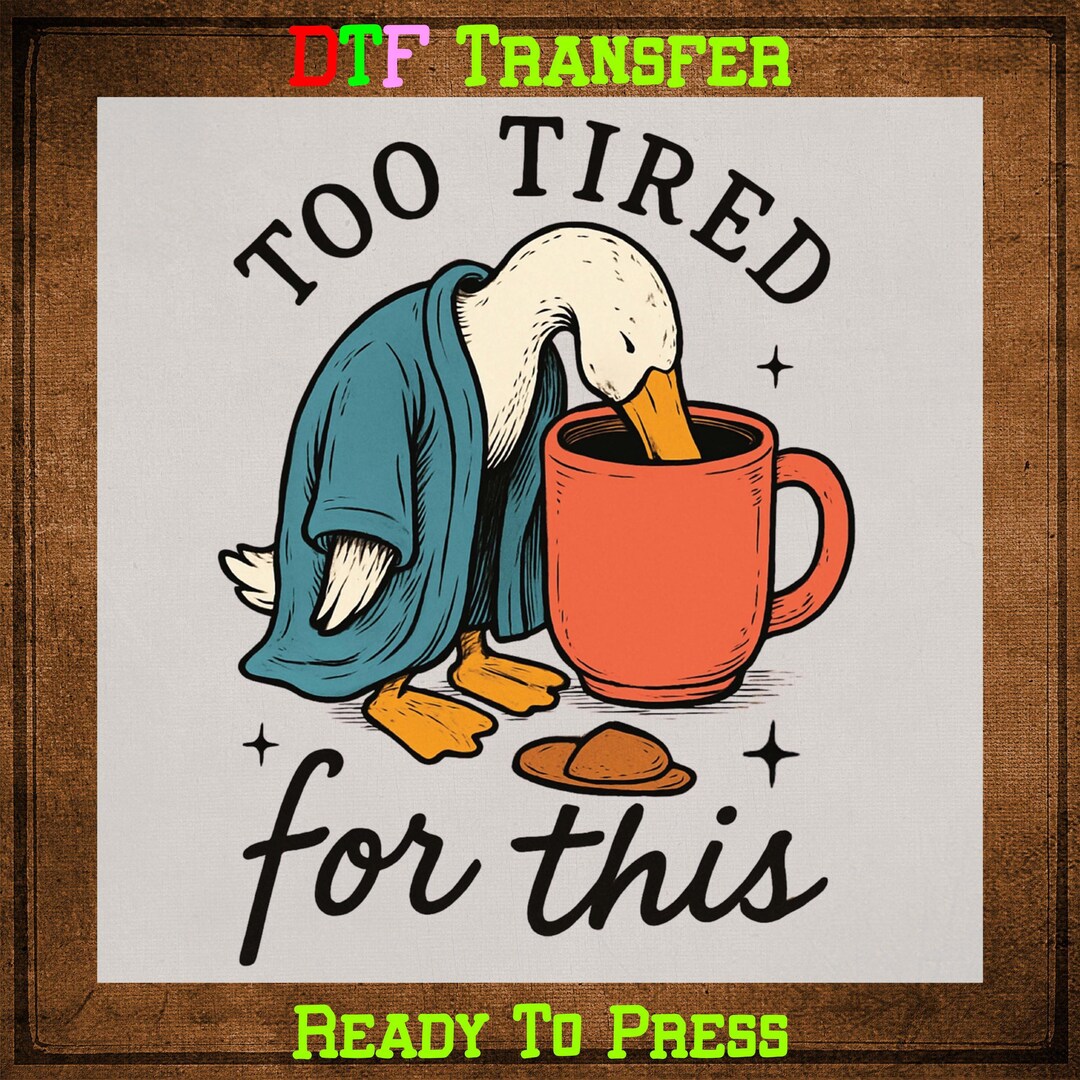 Funny Goose Mental Health Awareness DTF Transfer Ready to Press: Silly ...