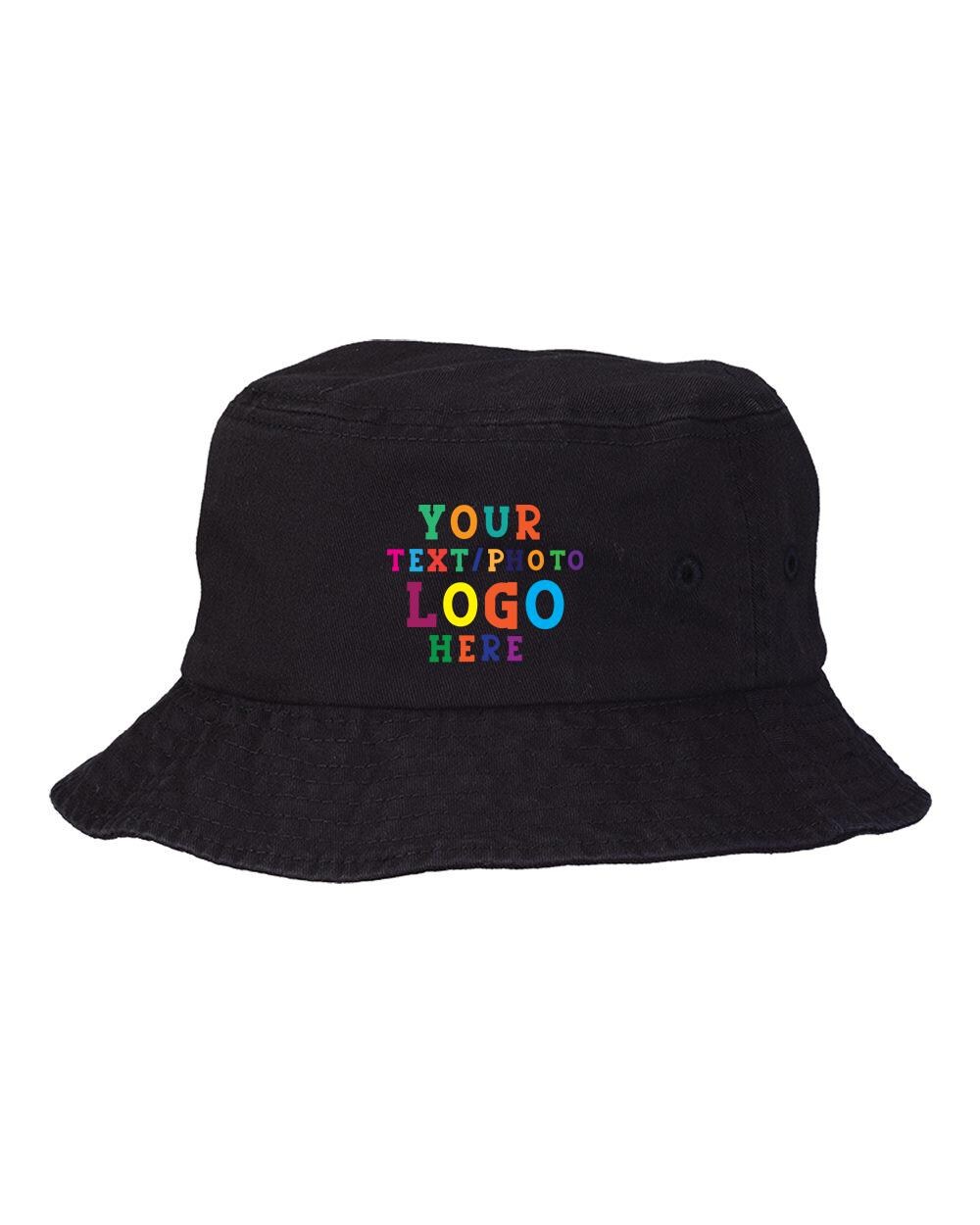 Custom Bucket Hat, Personalized Logo Bucket Hat, Custom Text Bucket Hat ...