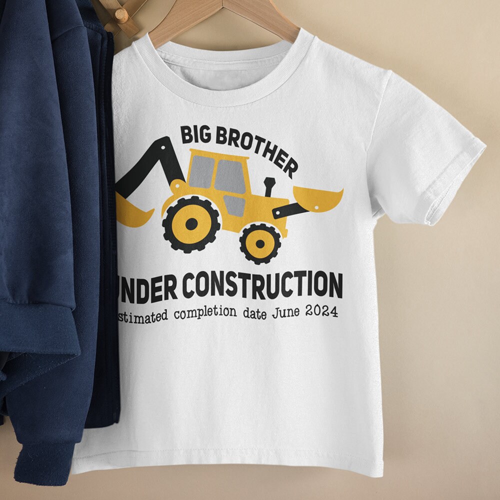 Big Brother Under Construction Shirt, Big Brother Tshirt, Big Brother ...