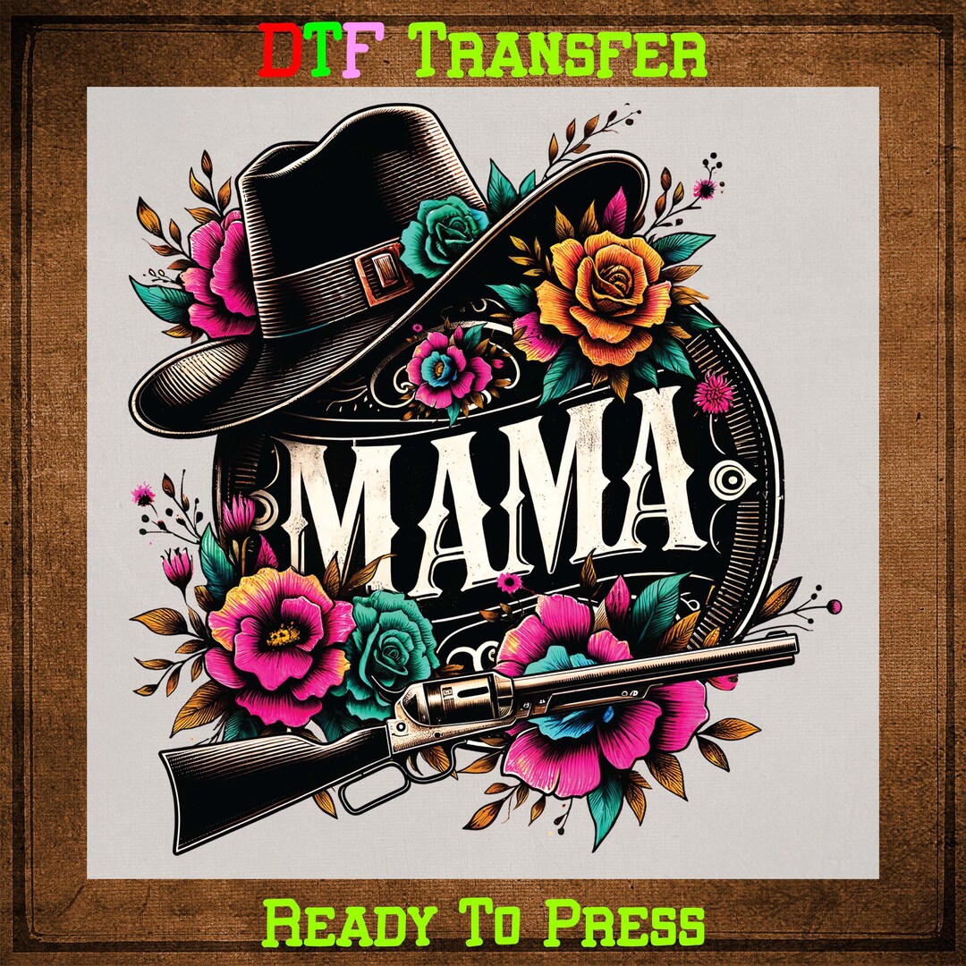 Western Mom DTF Transfer Ready to Press Mother's Day Heat Transfer for ...