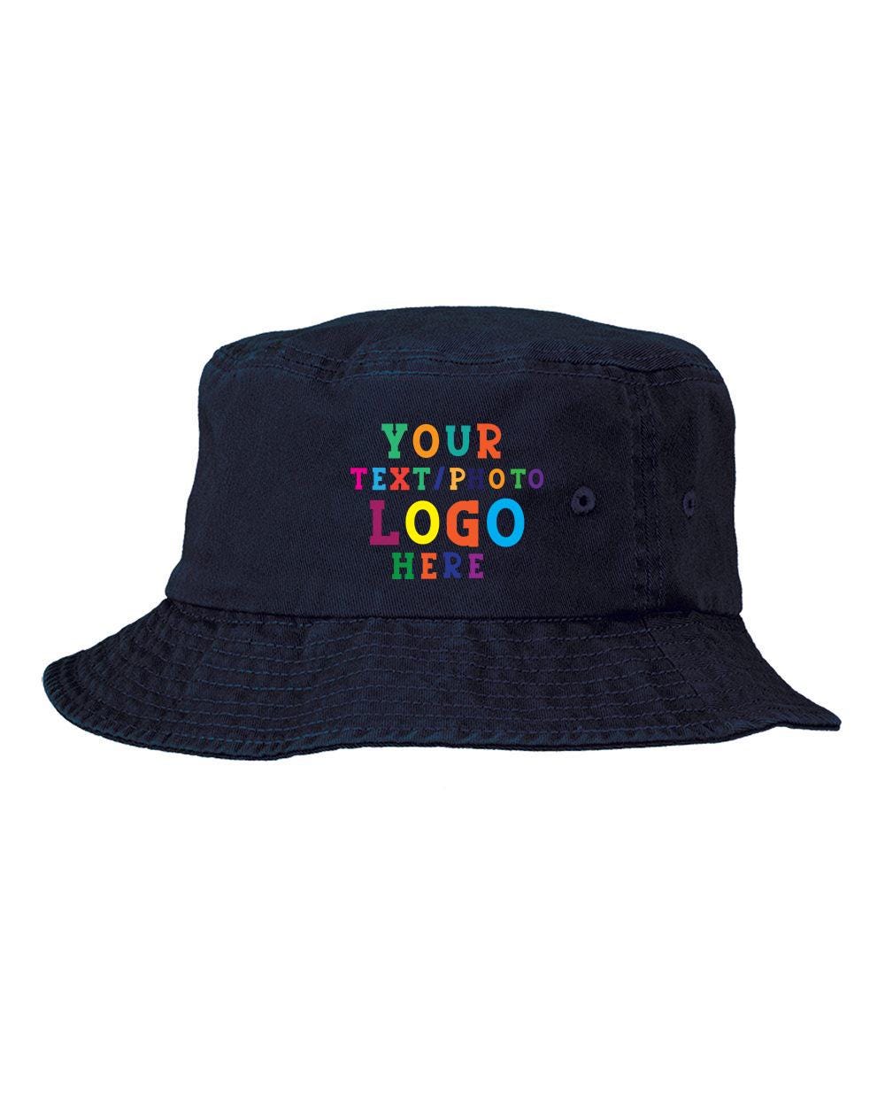 Custom Bucket Hat, Personalized Logo Bucket Hat, Custom Text Bucket Hat ...