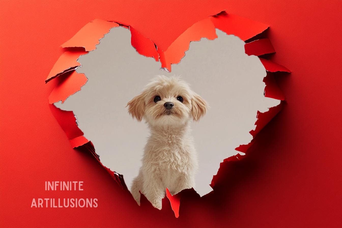 Red Ripped Paper Heart Overlay PNG - Valentines Day Digital Backdrop ...