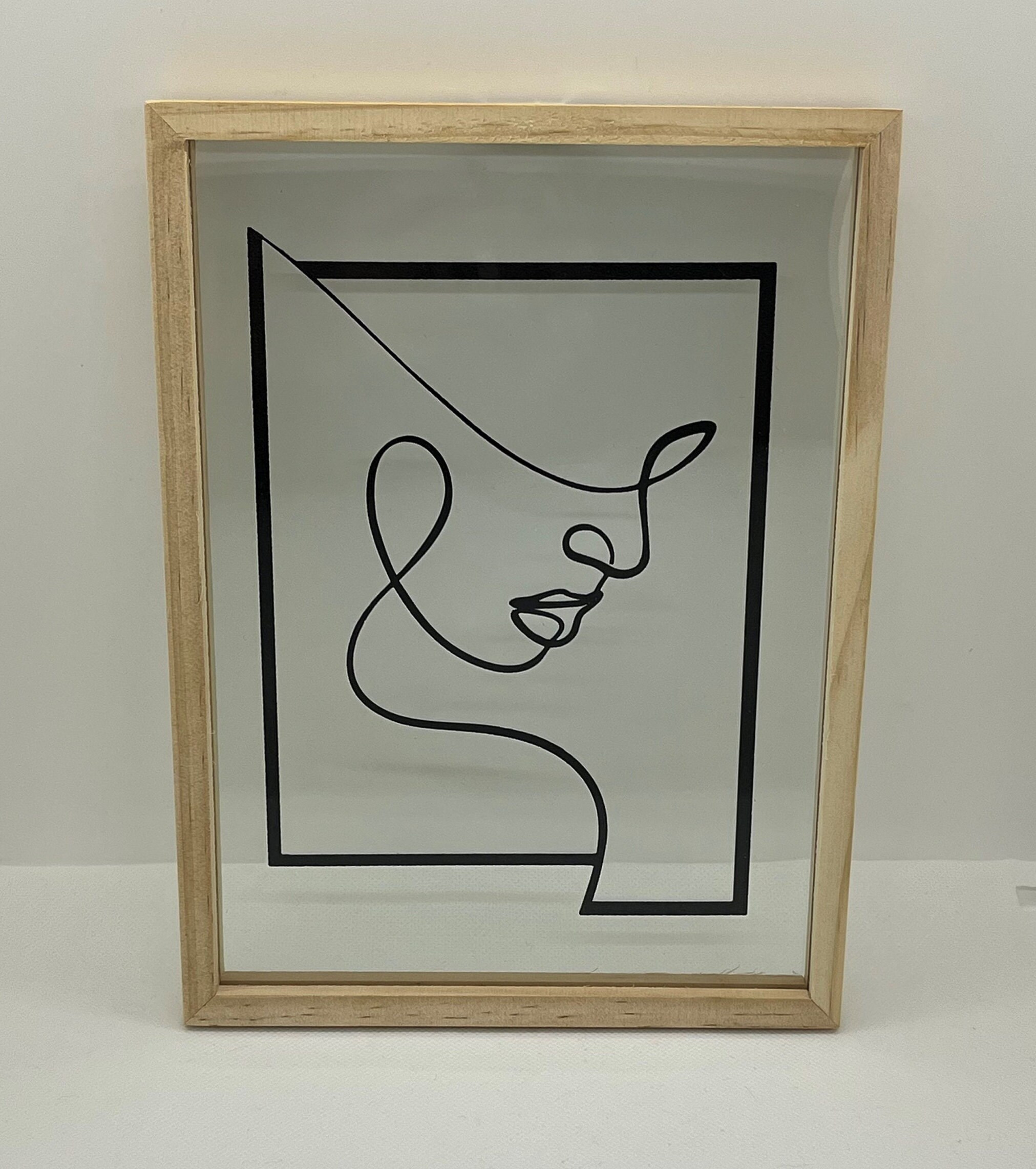 Women Drawing 3D Printing Frame One Line - Etsy