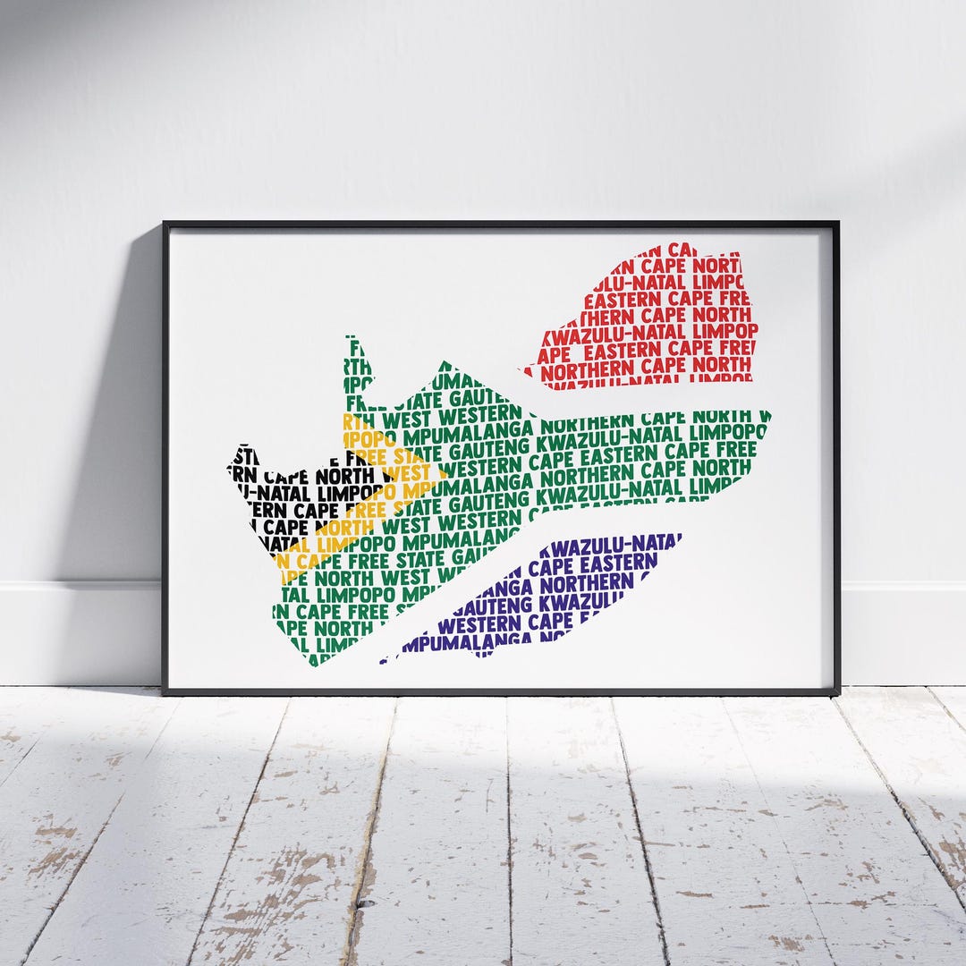 Custom Country Map Poster Printable Gift Countries Map Poster ...