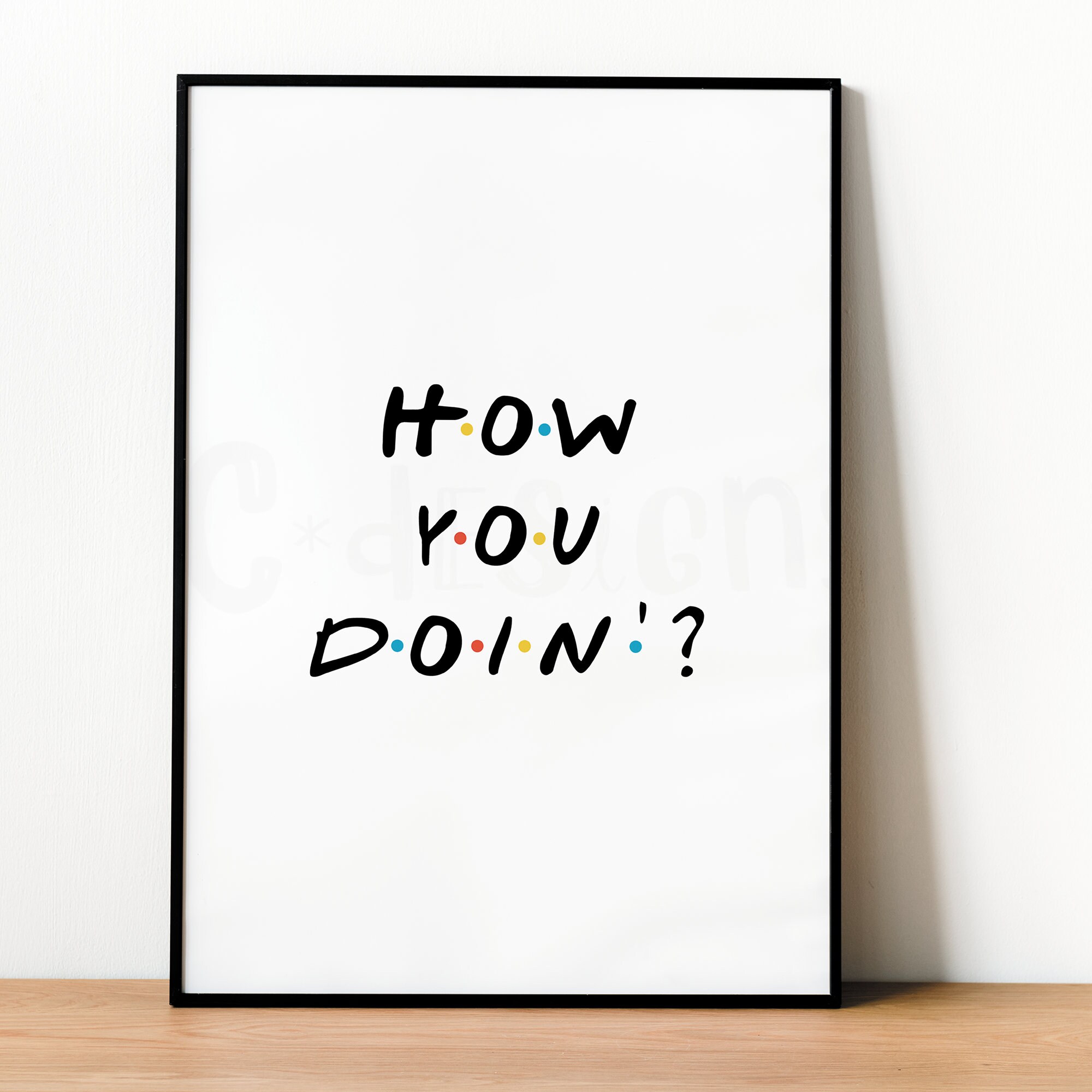 Friends Quotes Poster Printable Tv Show Serie Deco Friend How - Etsy