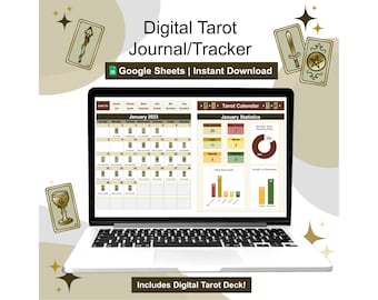 Printable Tarot Journal Downloadable Tarot Log Weekly Tarot Journal ...