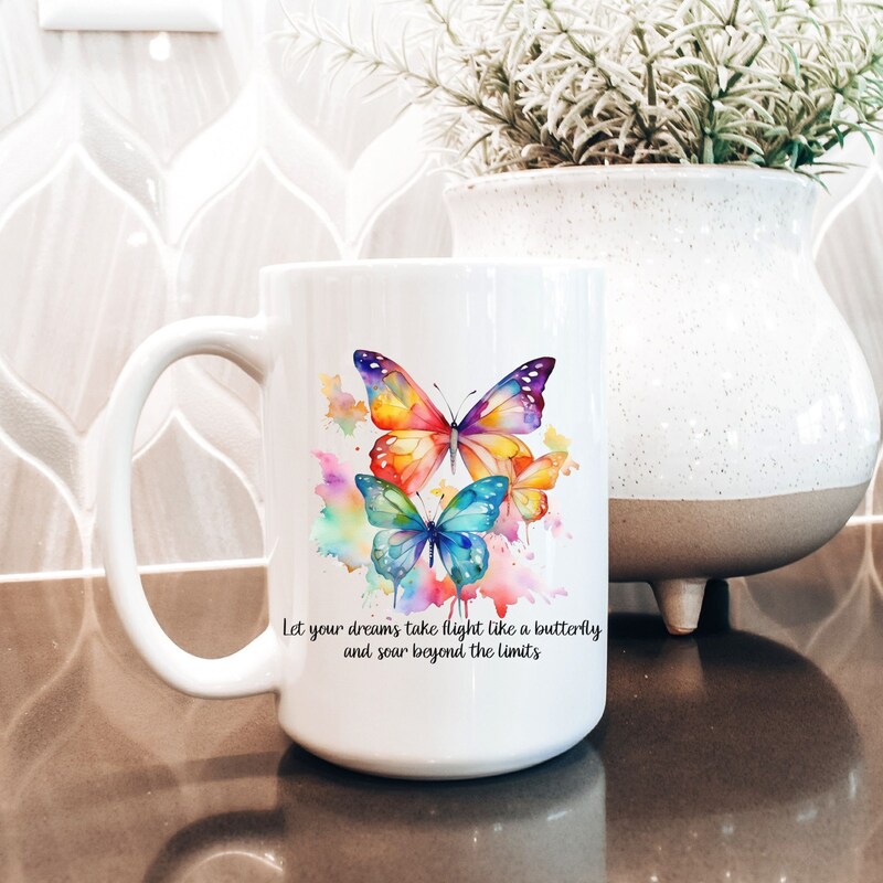 Butterfly Coffee Mug - Etsy
