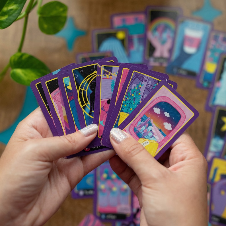 Midnight City Tarot® Pocket Deck Miniature Tarot Deck - Etsy