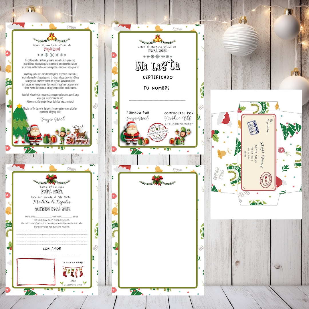 Letter From Santa Claus in Spanish, Printable Letter From Santa Claus ...