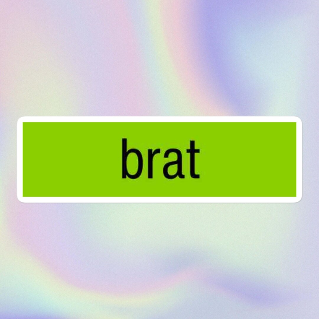 Brat Iconic Inspired Trending Low-resolution Style Bumper Sticker ...