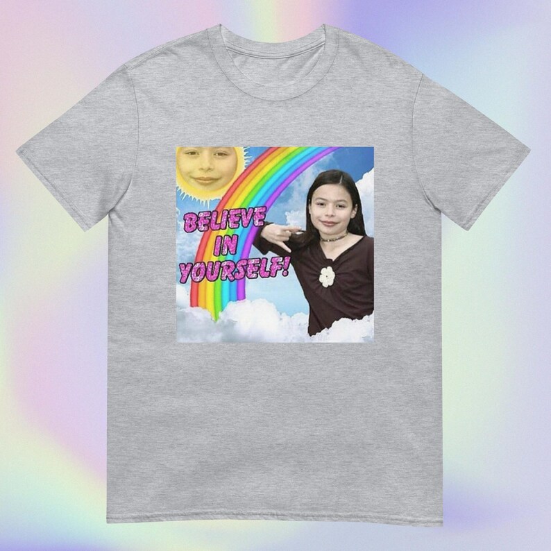 Believe in Yourself | Funny Icarly Miranda Cosgrove Meme Print | Short ...