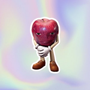 Apple With a Face Standing | Funny Classic Weird Cursed Ohio Rizz ...