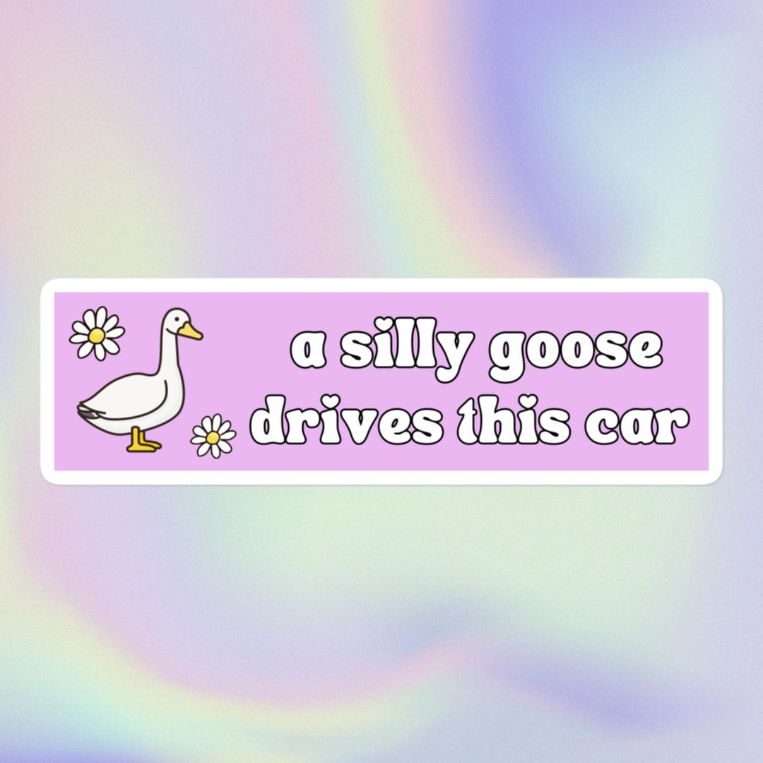 A Silly Goose Drives This Car | Funny Cute Trendy Y2K Style Unserious ...