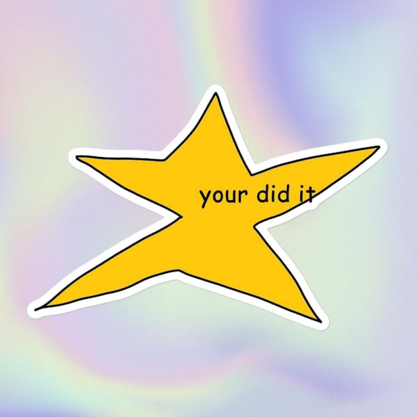 Your Did It Star Etsy