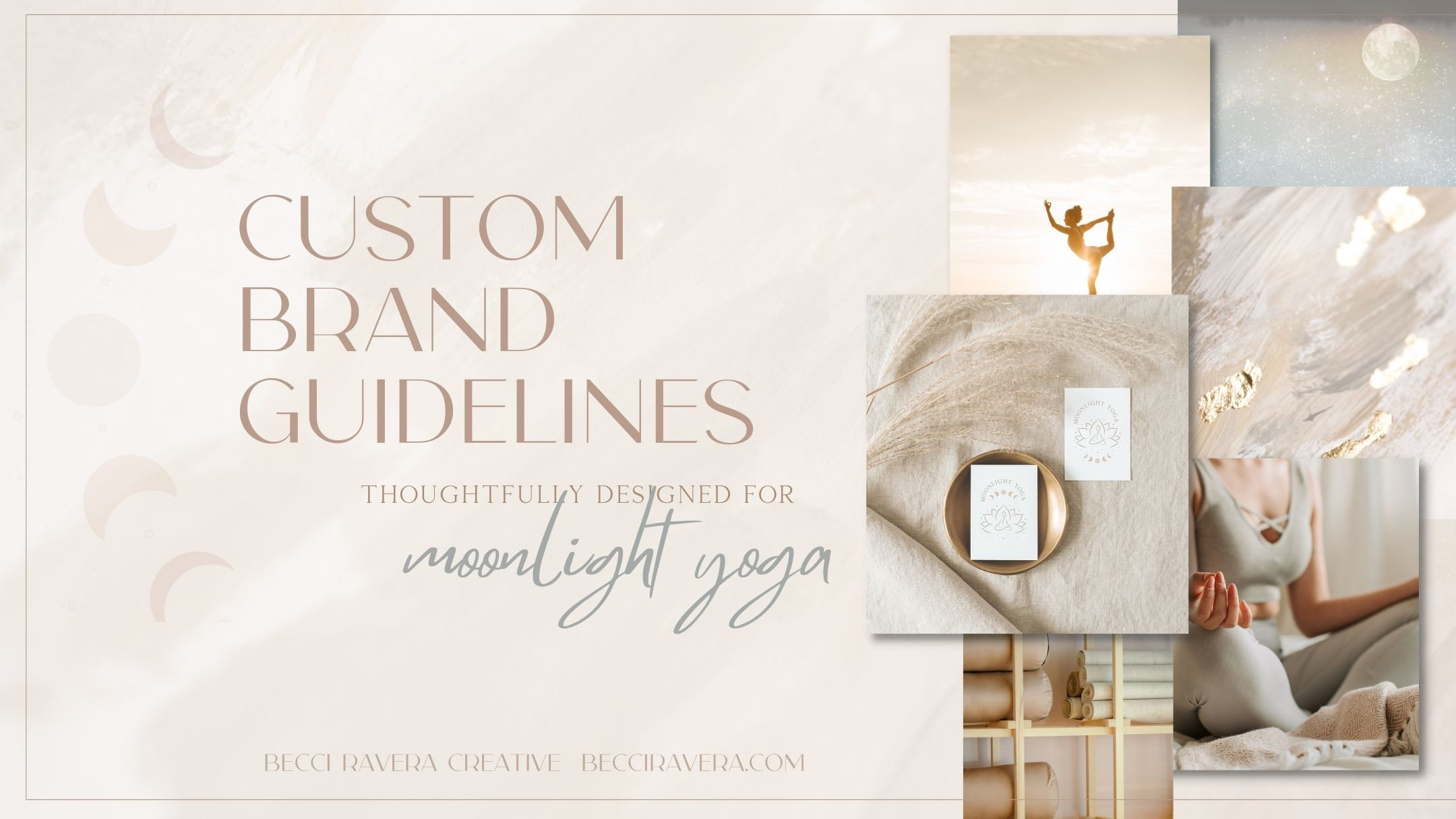 Moonlight - Branding Kit With 4 Logos - Brand Colors, Fonts, and Elements, Customizable Canva ...