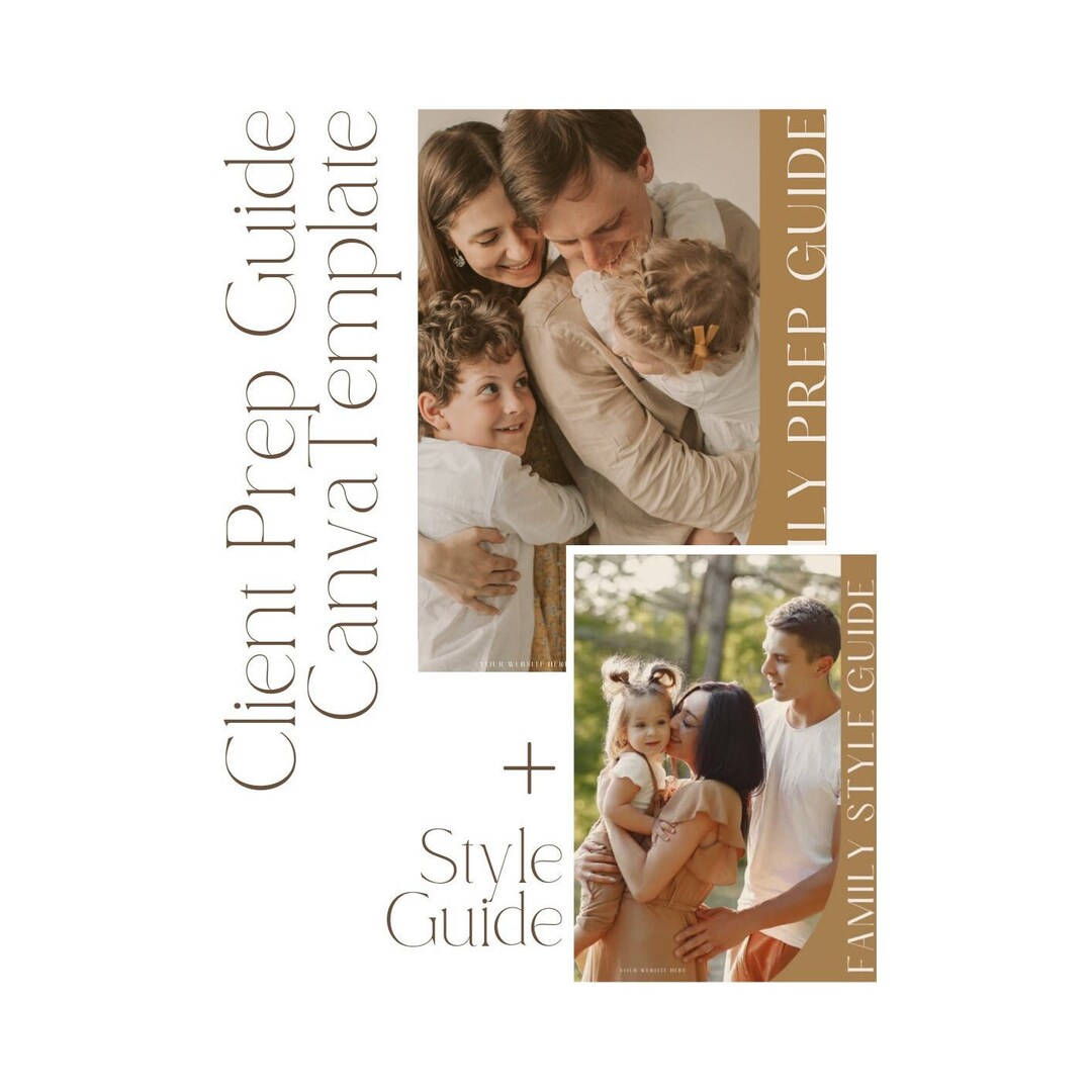 Client Prep Guide, Welcome Guide CANVA Template - Photographers - Etsy