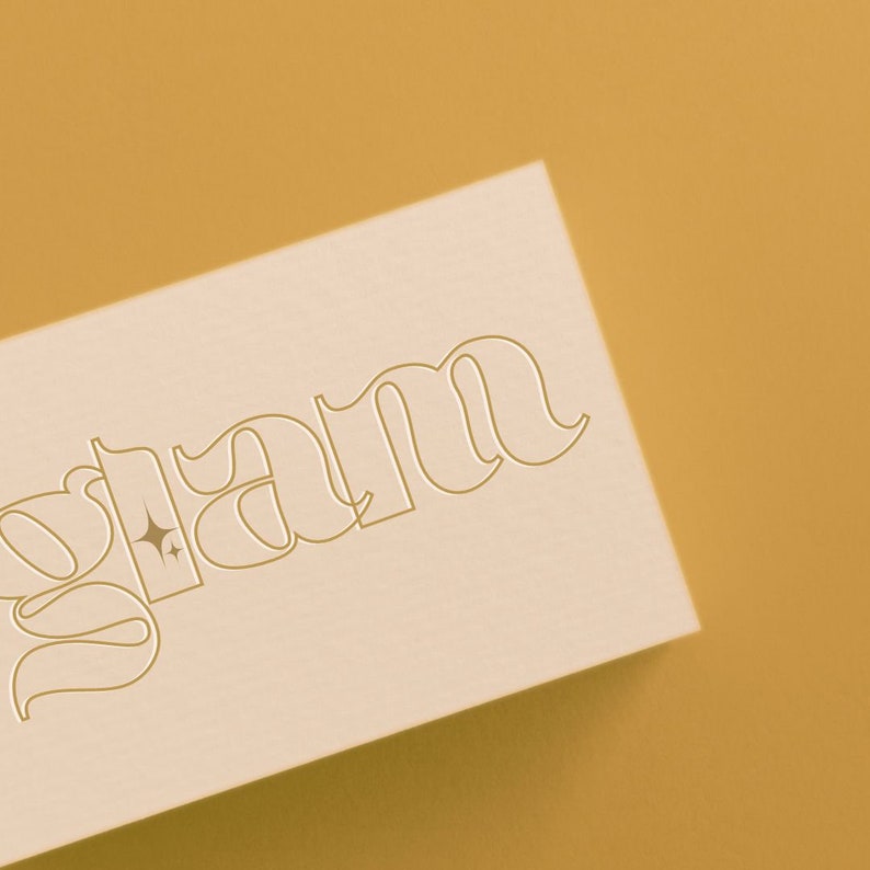 Canva Customizable Logos - Glam, Vintage, Retro Logos - Etsy