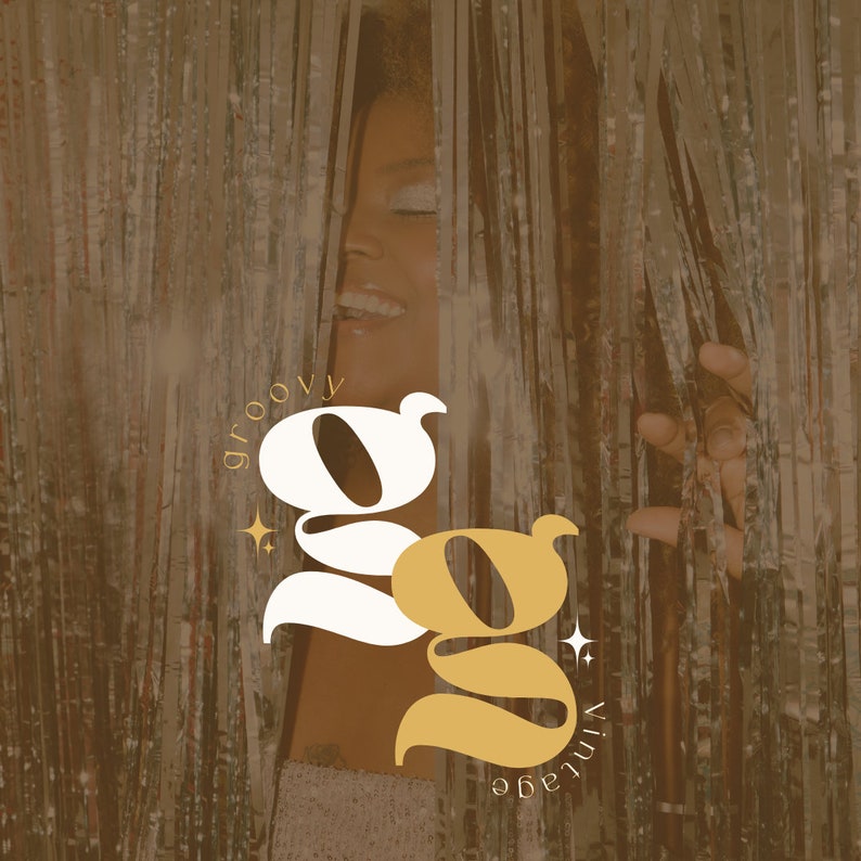 Canva Customizable Logos - Glam, Vintage, Retro Logos - Etsy