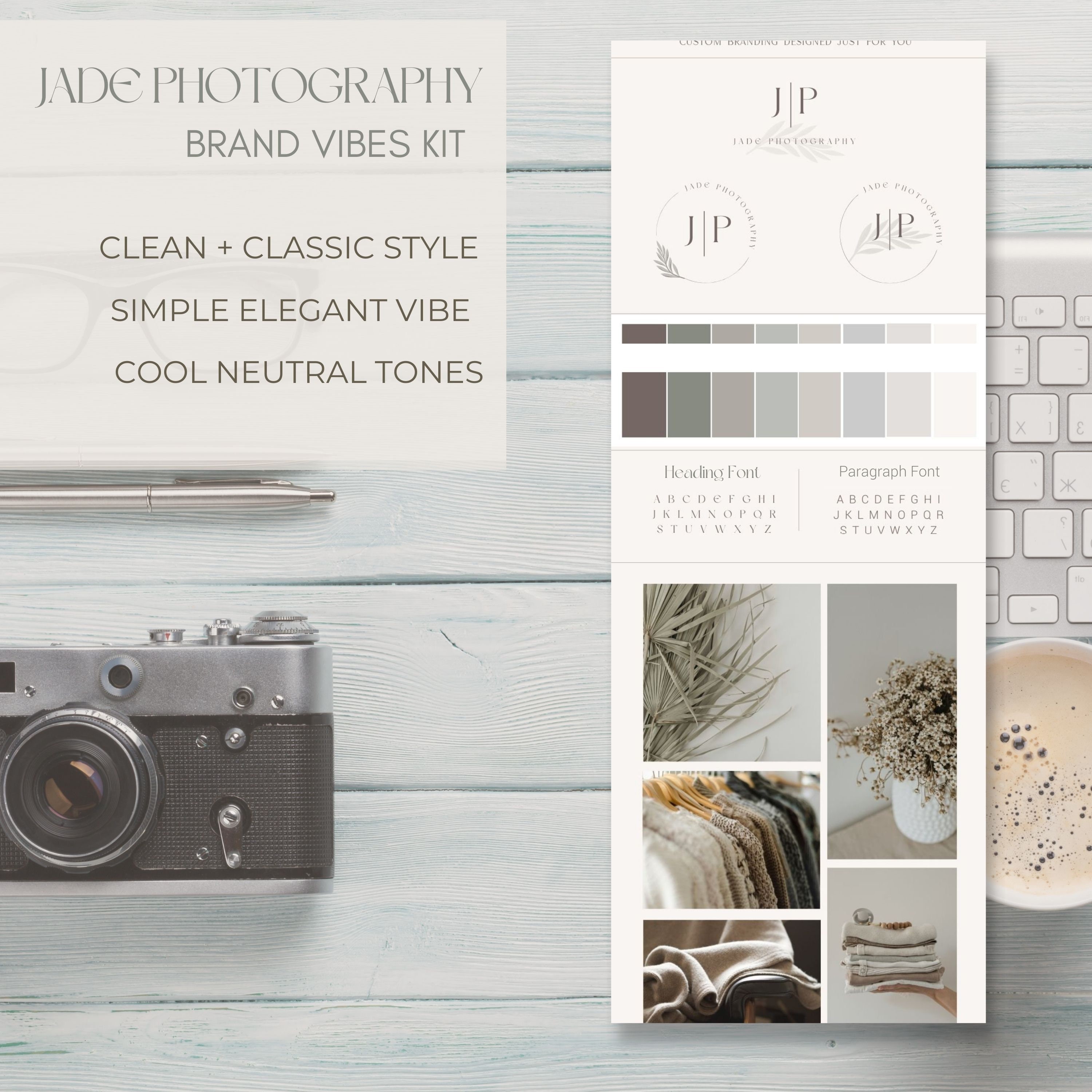 Jade Branding Kit With 3 Logos Brand Colors, Fonts, and Elements ...