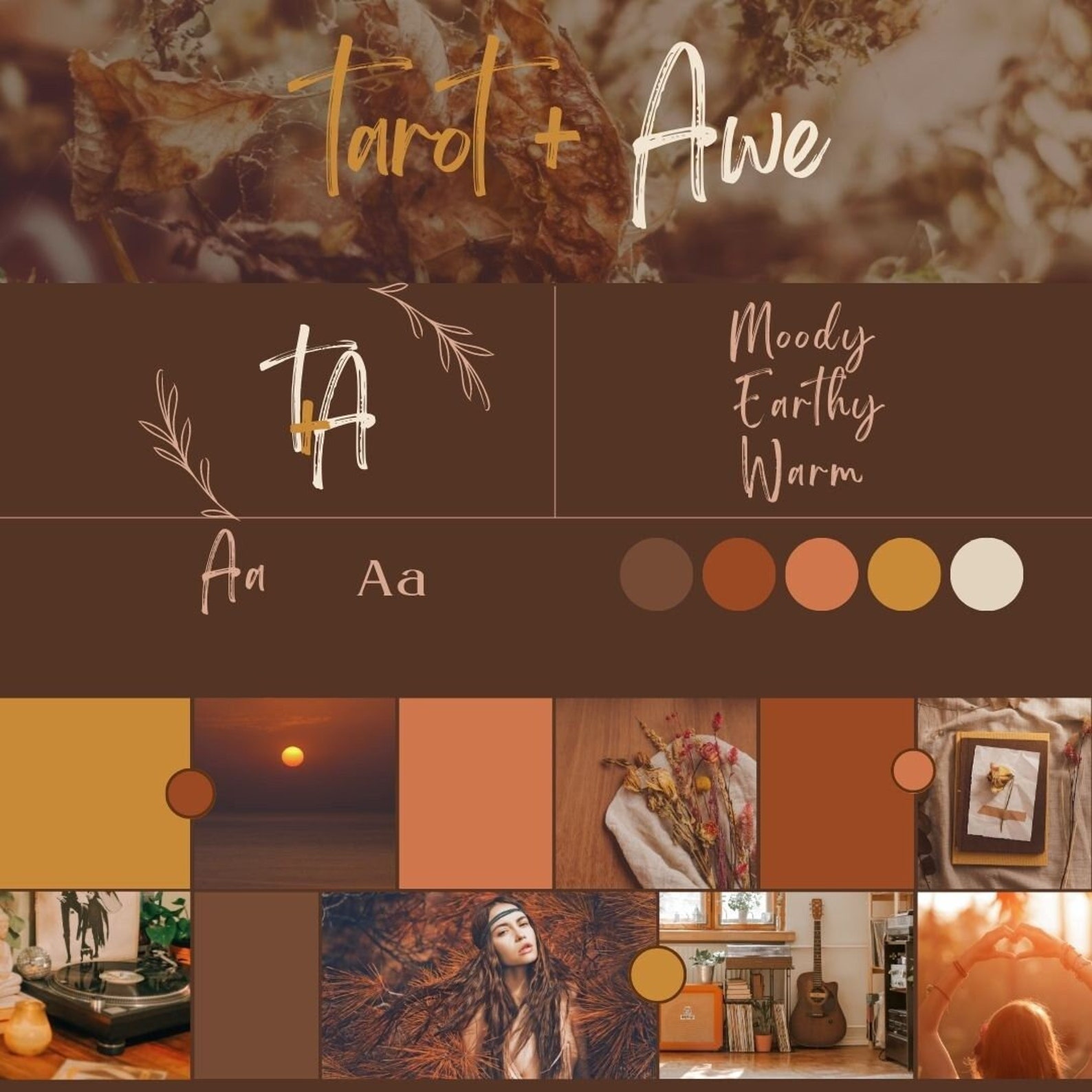 Mini Branding Kit With Color Palette and Canva Free Font Pairing ...