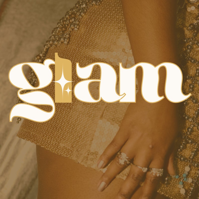 Canva Customizable Logos Glam, Vintage, Retro Logos - Etsy