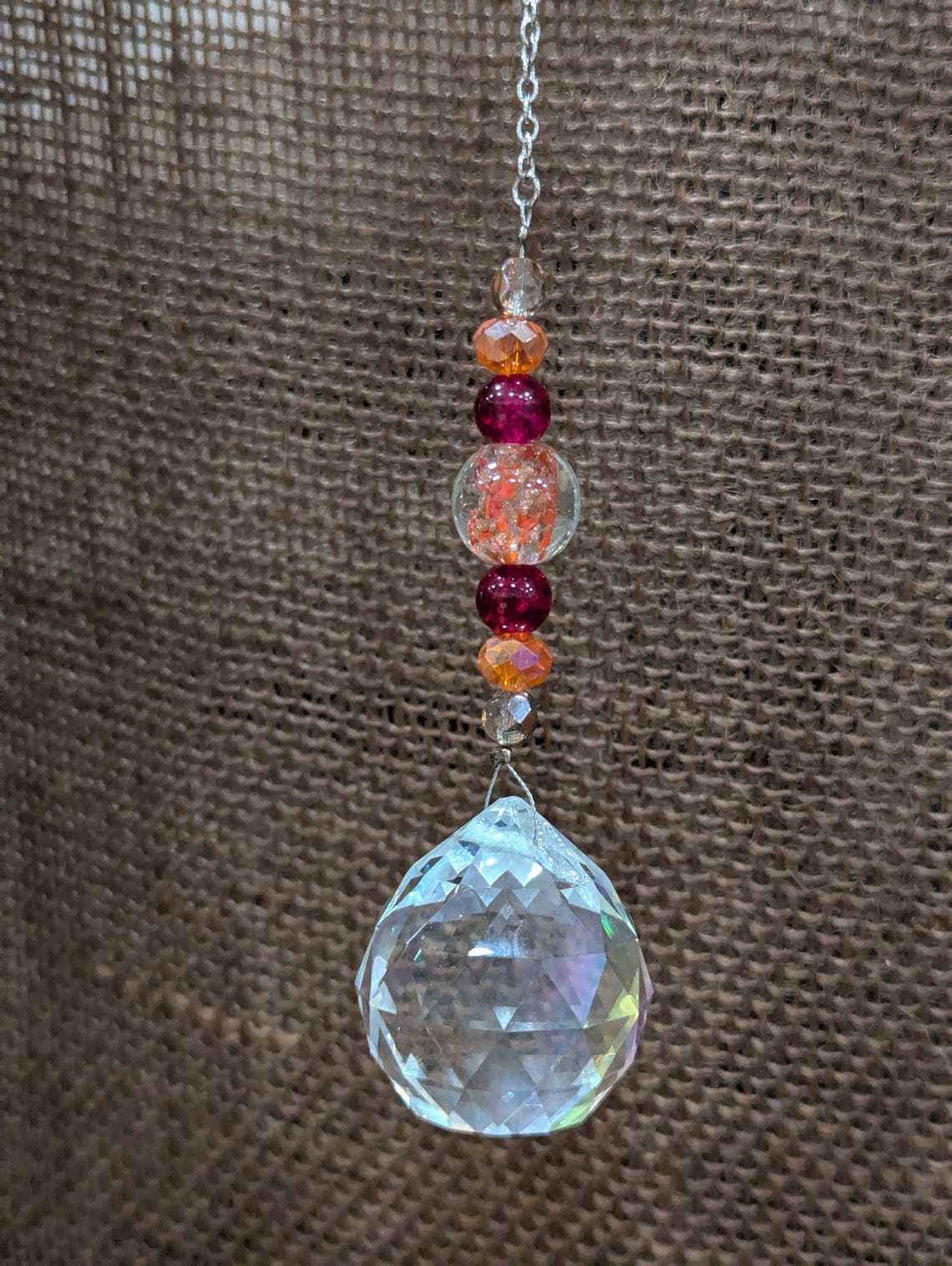 Crystal Sun Catcher - Iridescent, Sun Stone, Rainbow Maker, Window ...