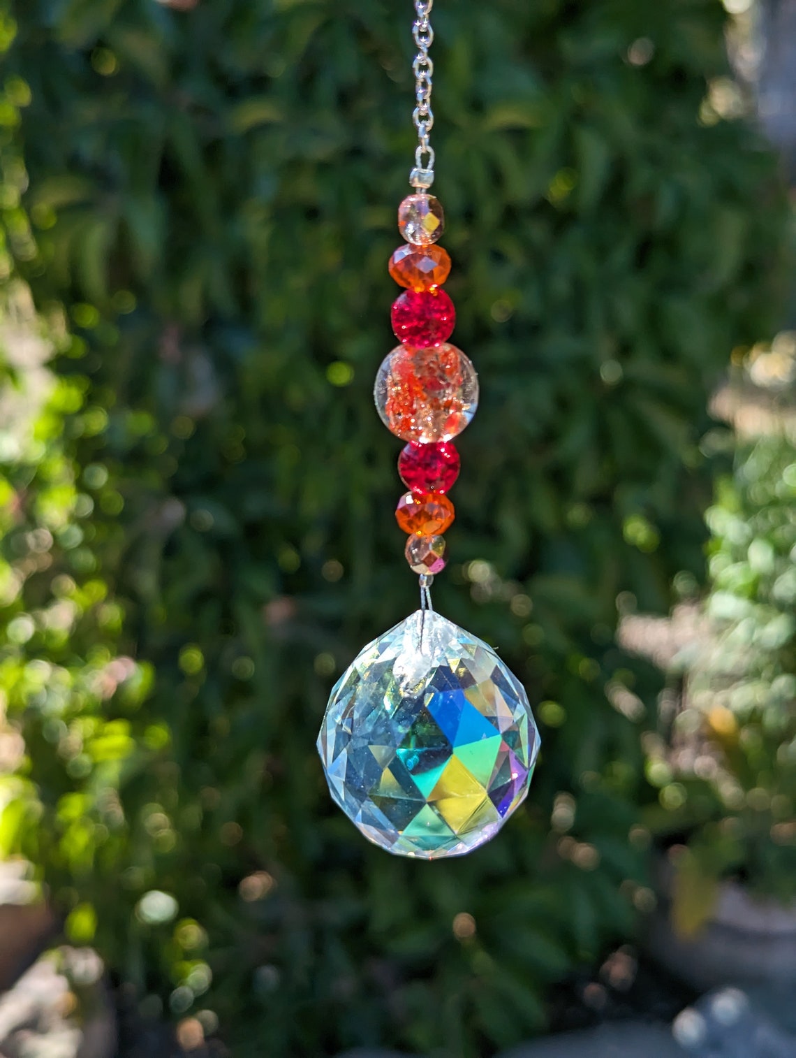 Crystal Sun Catcher - Iridescent, Sun Stone, Rainbow Maker, Window ...