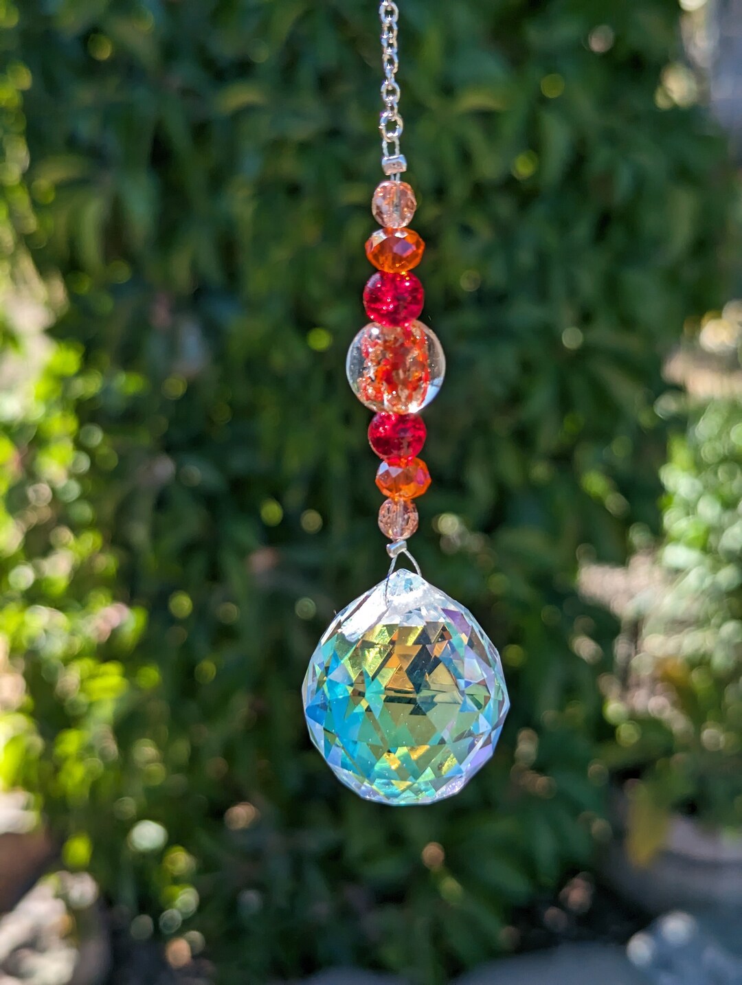 Crystal Sun Catcher - Iridescent, Sun Stone, Rainbow Maker, Window ...