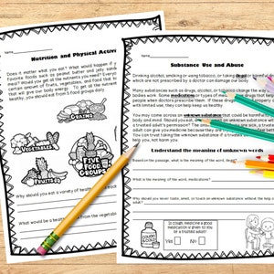 Second Grade Health Mental Health Physical Health - Etsy