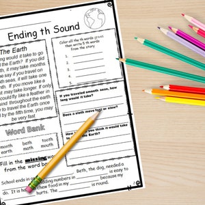 Ending Digraph Worksheets | Phonics Worksheets | Phonics Activities ...