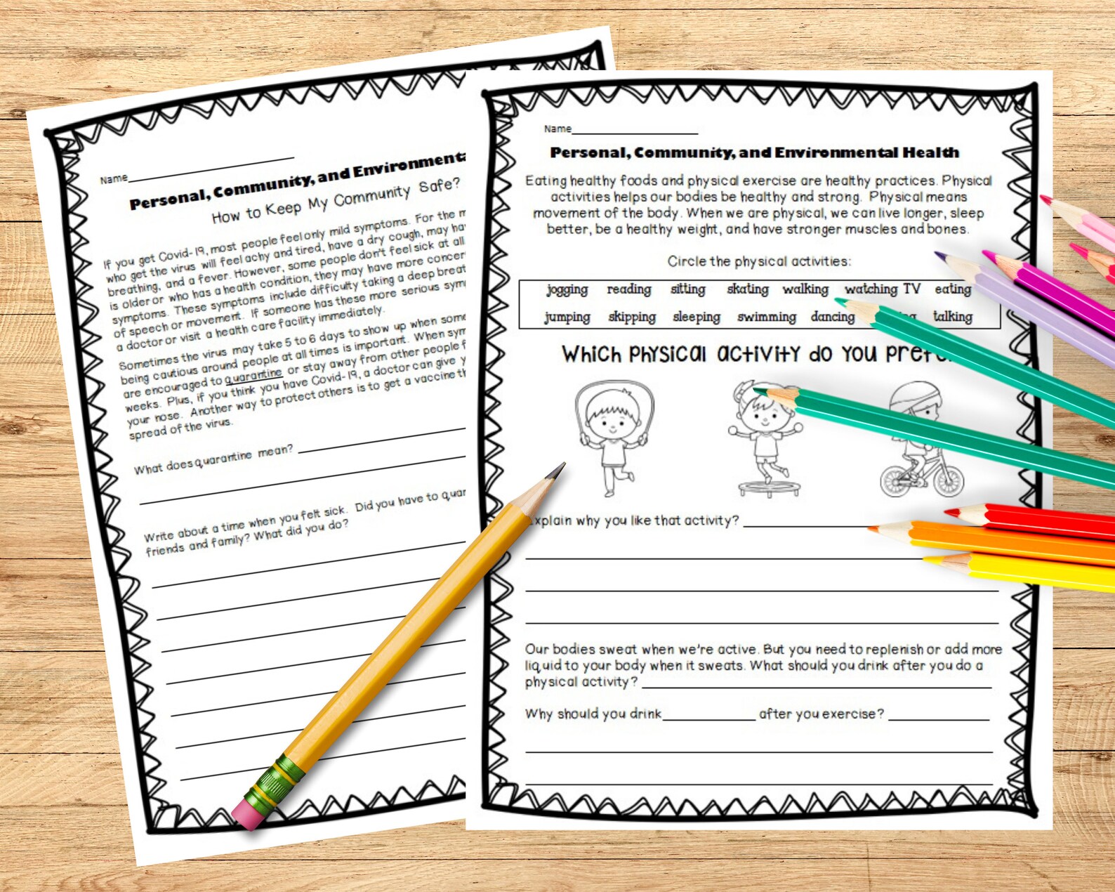 Third Grade Health Mental Health Physical Health Nutritional Health ...
