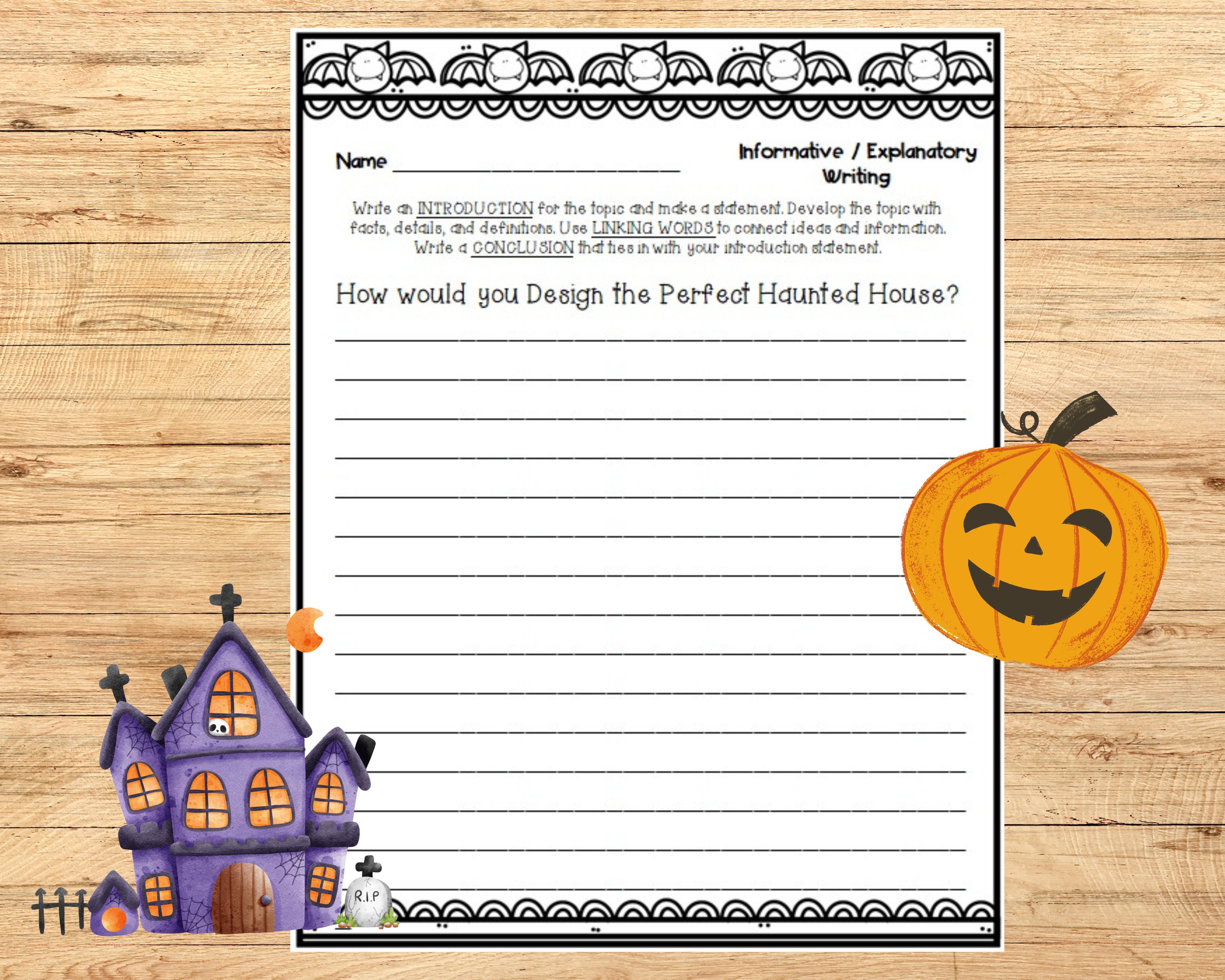Halloween Writing Prompts | Elementary Writing Prompts | Home School ...