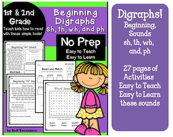 Ending Digraph Worksheets Phonics Worksheets Phonics Activities 1st ...