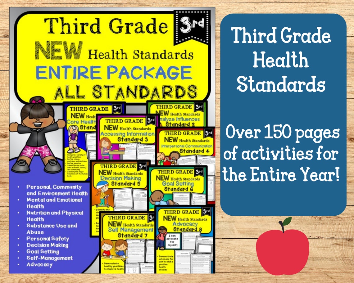 Third Grade Health Mental Health Physical Health - Etsy