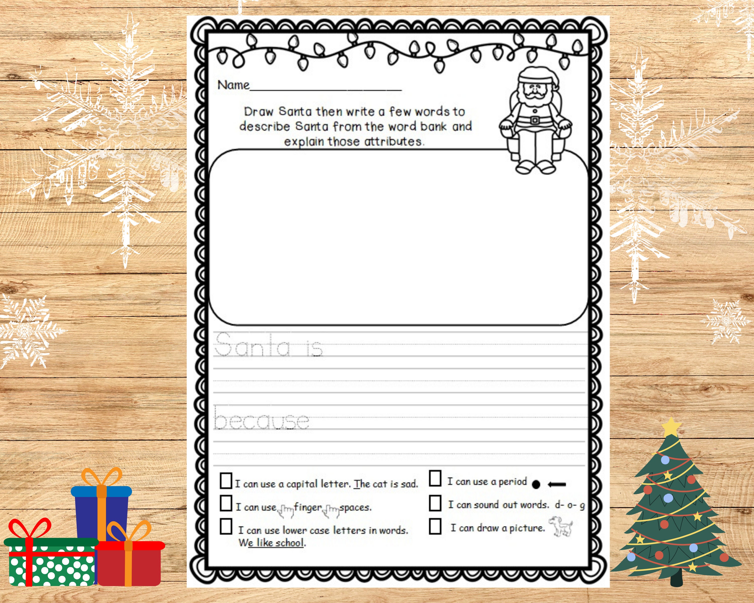 Christmas Writing Prompts Christmas Printables December Writing Prompts ...