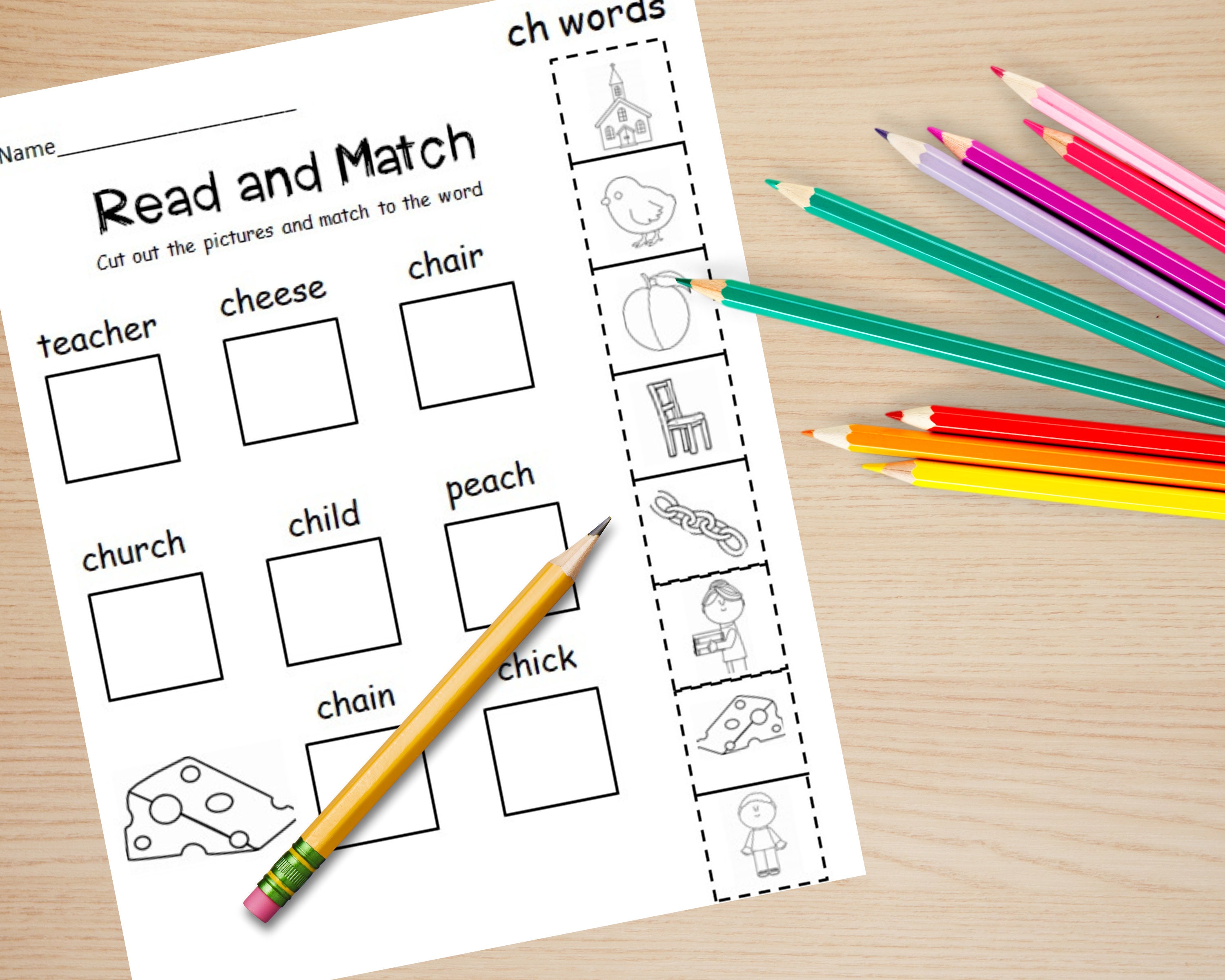 CH and TCH Digraph Worksheets | Phonics Worksheets | Phonics Activities ...