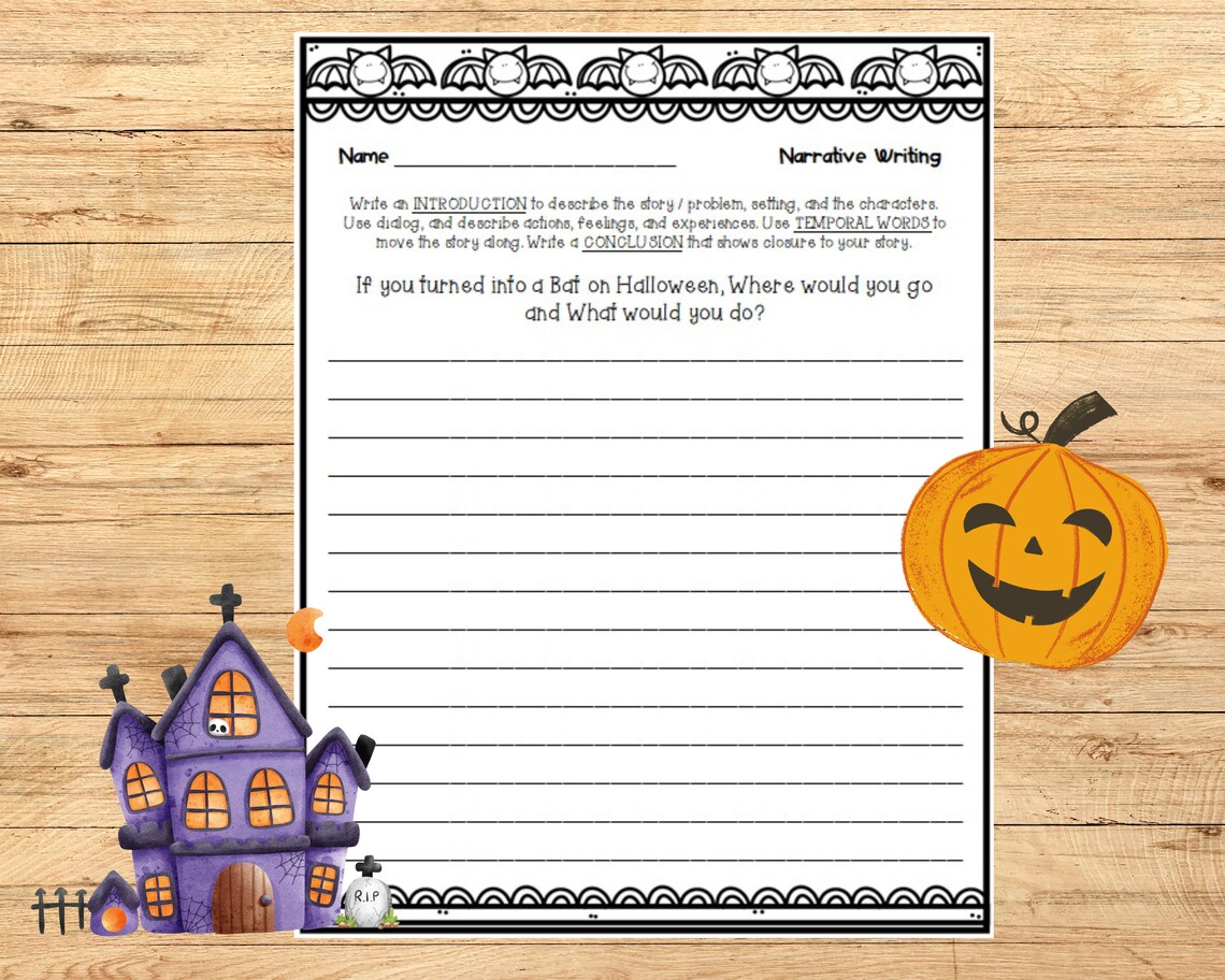 Halloween Writing Prompts | Elementary Writing Prompts | Home School ...