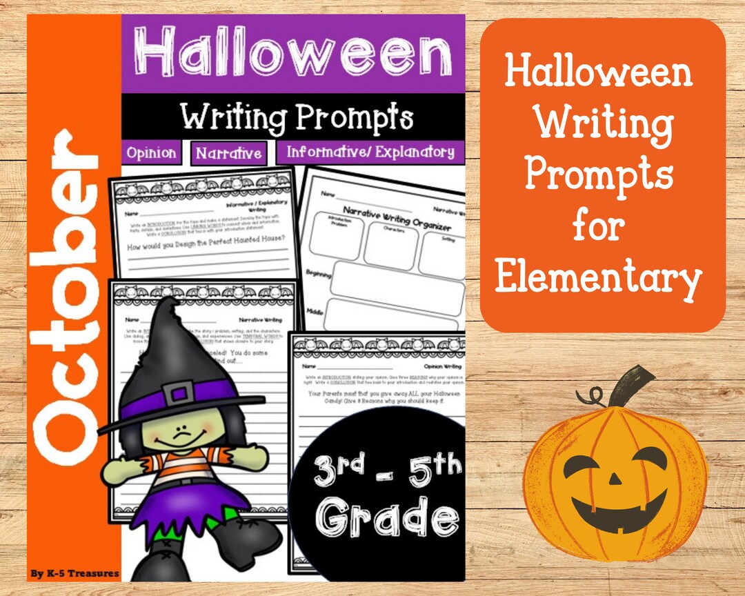 Halloween Writing Prompts | Elementary Writing Prompts | Home School ...