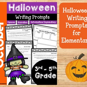 Halloween Writing Prompts | Elementary Writing Prompts | Home School ...