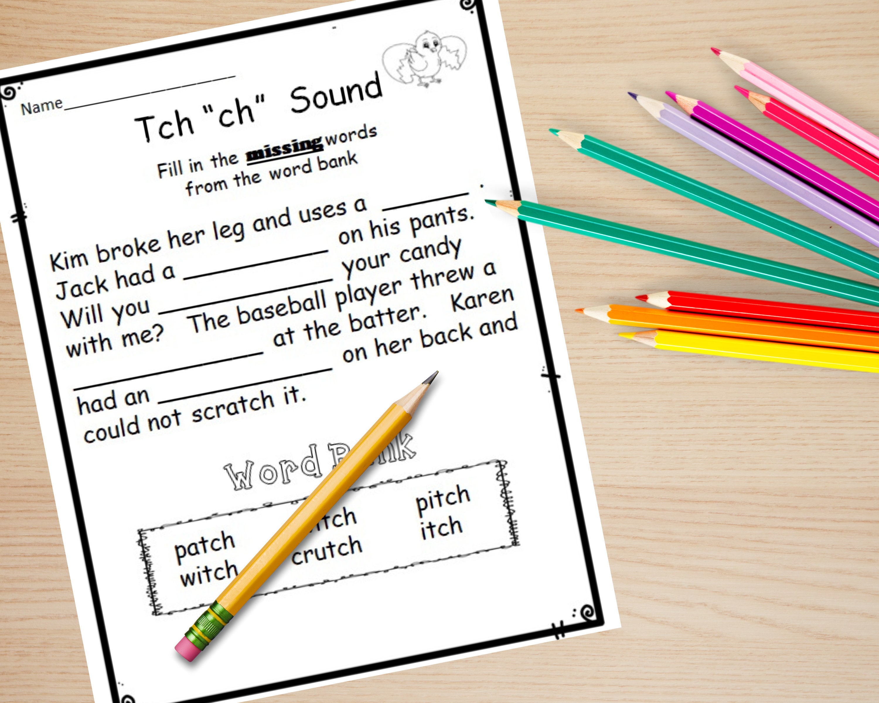 CH and TCH Digraph Worksheets | Phonics Worksheets | Phonics Activities ...